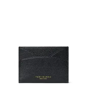 Tory Burch Romy Leather Card Holder - Black