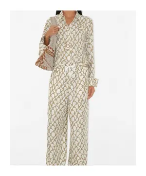 Burberry Nautical Knot Print Silk Shirt - Thatch