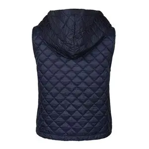 Max Mara Quilted Hooded Vest - Black