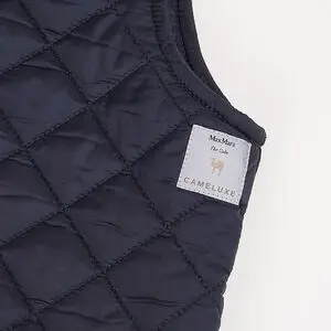 Max Mara Quilted Hooded Vest - Black
