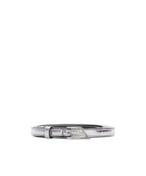 Attico Logo Buckle Belt - Silver