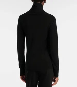 TOTEME High-neck Knitted Jumper With Side Slits