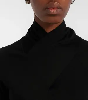 TOTEME High-neck Knitted Jumper With Side Slits