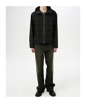 Our Legacy Check Hooded Zip-up Jacket - Black