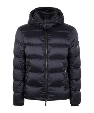 MOORER Padded Design Hooded Jacket