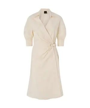 Pinko A-line Midi Wrap Dress - No
