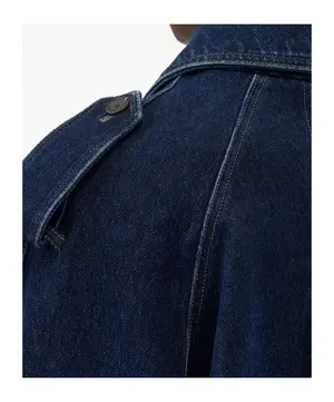 Closed Denim Cropped Jacket With Button Cuffs And Long Sleeves