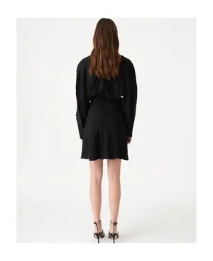 IRO PARIS Anokia Dress With V-neck And Long Sleeves