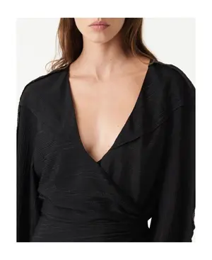 IRO PARIS Anokia Dress With V-neck And Long Sleeves