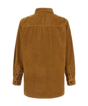 Isabel Marant Étoile Nario Buttoned Corduroy Shirt - Camel
