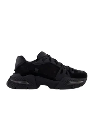 Dolce & Gabbana Airmaster Lace-detailed Sneakers - Black