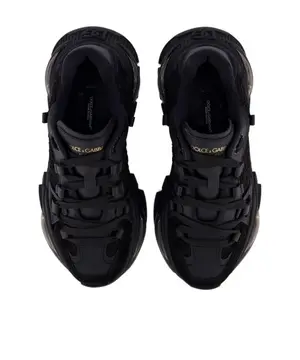 Dolce & Gabbana Airmaster Lace-detailed Sneakers - Black