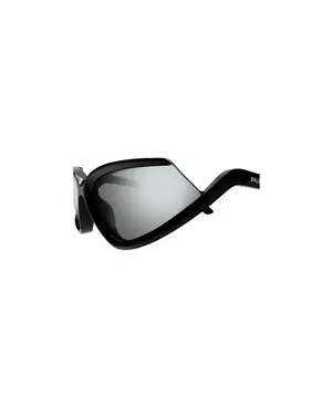 Balenciaga Wraparound Shield Sunglasses