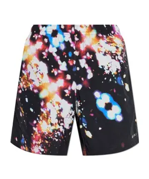Alexander McQueen Printed Beach Shorts - Black