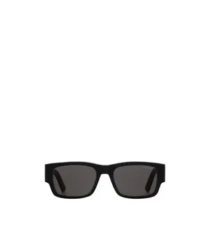 Dior Full-rimmed Sunglasses With Patterned Temples - Black