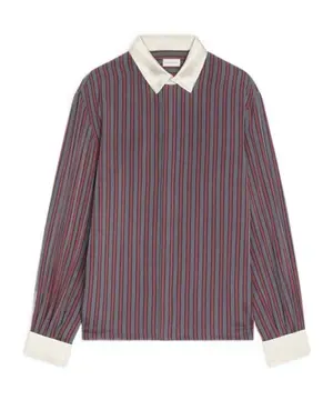 Dries Van Noten Long Sleeve Striped Shirt