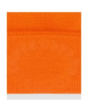 Burberry Crest-embroidered Cashmere Beanie