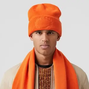 Burberry Crest-embroidered Cashmere Beanie