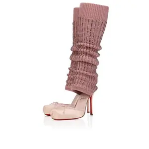 CHRISTIAN LOUBOUTIN Cassia Annmac High Heels With Embellished Legwarmer Sleeves