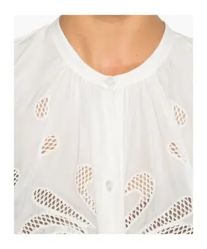 FORTE_FORTE Embroidered Blouse - Ivory