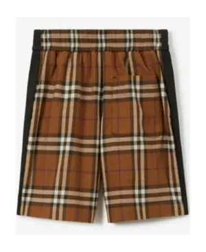 Burberry Check-print Panelled Shorts