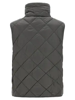 Max Mara Tregic Zip-up Gilet - Dark Grey