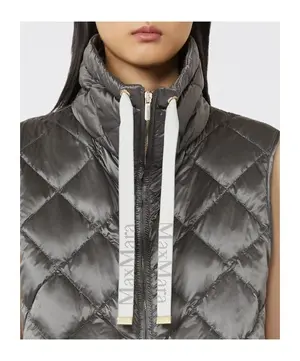 Max Mara Tregic Zip-up Gilet - Dark Grey
