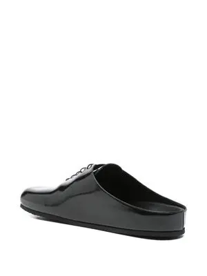 Jacquemus Slip-on Lace-up Mules - Black