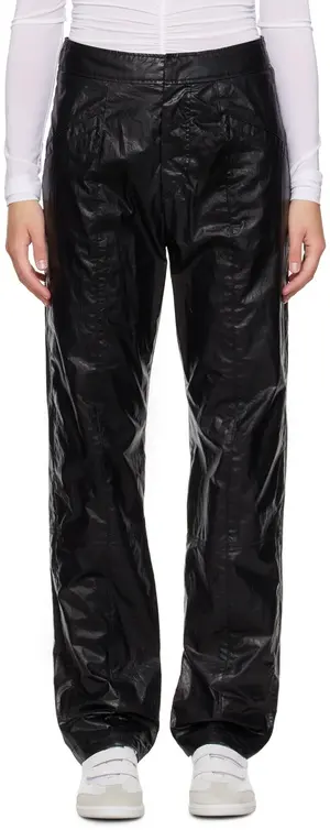 Isabel Marant Étoile Metallic-effect Straight-leg Trousers