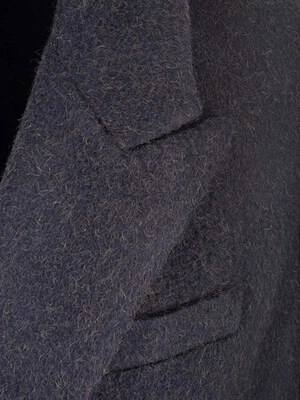Fendi Double Breasted Long Sleeved Coat - Black