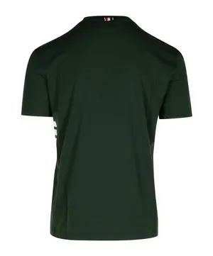 Thom Browne Short-sleeved Crewneck Knitted T-shirt - Green