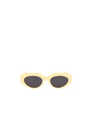 Bottega Veneta Oval Frame Sunglasses - Black