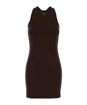 Miu Miu Sleeveless Logo Dress