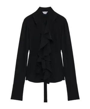 Alexander Mcqueen Mandarin Collar Tops