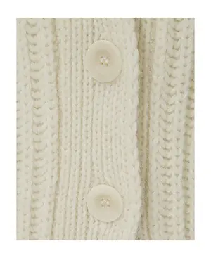 Fabiana Filippi Ribbed-knit Buttoned Cardigan