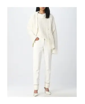 Fabiana Filippi Ribbed-knit Buttoned Cardigan
