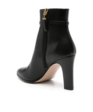 TOM FORD Logo Plaque Ankle Boots