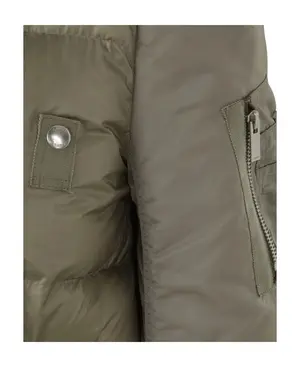 Sacai Zipped Asymmetric Padded Jacket