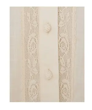 Zimmermann Halliday Laced Trim Shirt - Cream