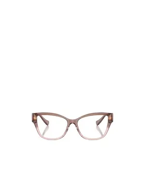 Versace Cat Eye Eyeglasses - Brown