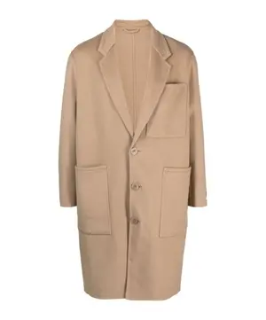 ETUDES Single-breasted Wool Coat With Logo Patches