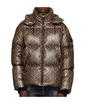 Mackage Kent Down Jacket With Monogram Print - Multicolor