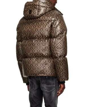 Mackage Kent Down Jacket With Monogram Print - Multicolor