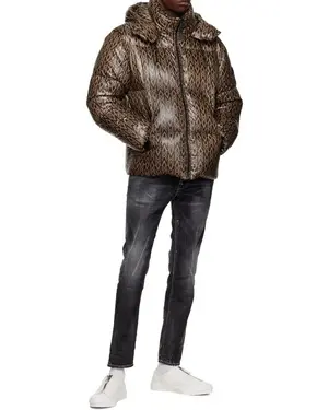 Mackage Kent Down Jacket With Monogram Print - Multicolor
