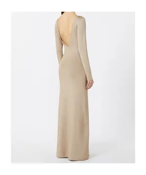 Max Mara Bracco Knitted Dress - Beige