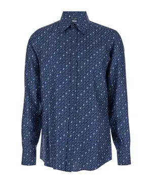 Dolce & Gabbana Dolce Gabbana All-over Patterned Shirt - Blue
