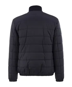 Kiton Zip-up Padded Bomber Jacket - Black