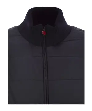 Kiton Zip-up Padded Bomber Jacket - Black