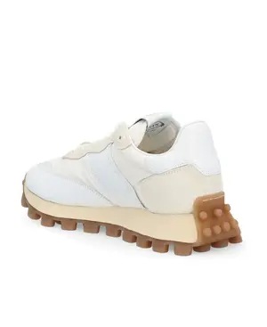 TOD'S Patchwork Detail Sneakers - Nude