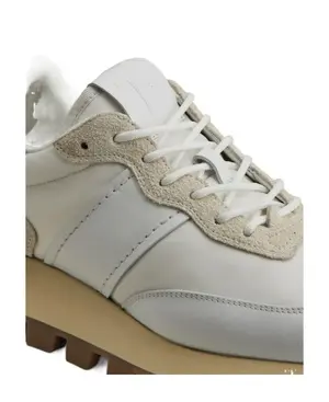 TOD'S Patchwork Detail Sneakers - Nude